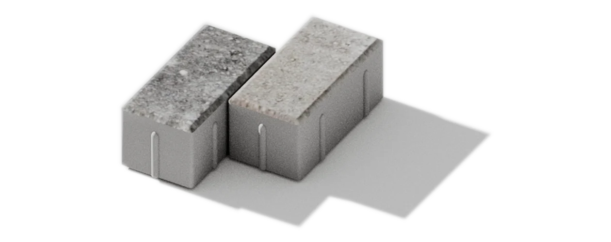 Holland Lux 8" x 4" x 2 3/8" Classic Paver | Orange Pavers